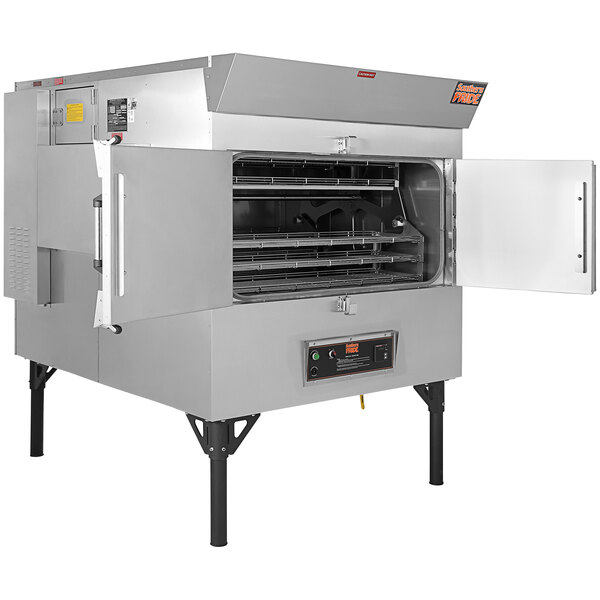 Southern Pride SPK-500 Stainless Steel Gas Rotisserie Smoker - 75,000 BTU