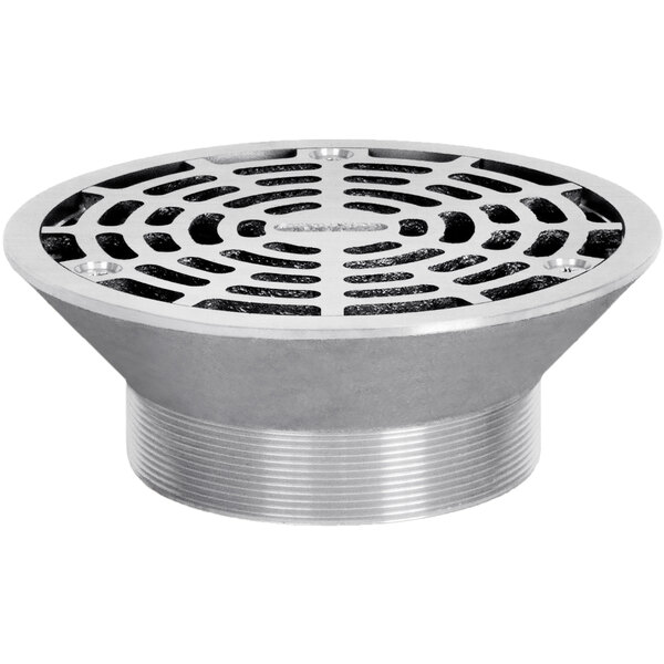 Josam 6A Super-Flo 6" Nikaloy Round Top Strainer with Satin Finish