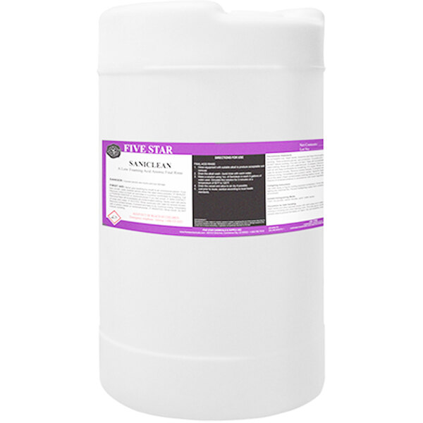 Five Star Chemicals 26-SAN-FS15 Saniclean Low-Foaming Brewery Acid ...