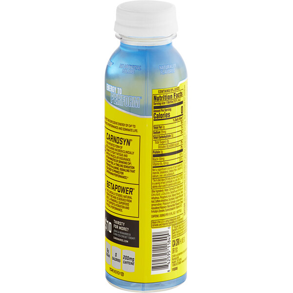 C4 Energy Icy Blue Razz Energy Drink 12 fl. oz. Bottle - 12/Case