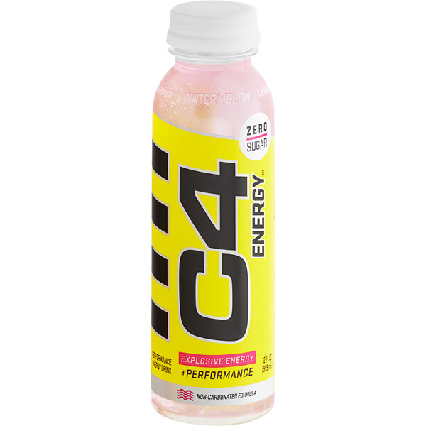 C4 Energy Watermelon Energy Drink 12 fl. oz. Bottle - 12/Case