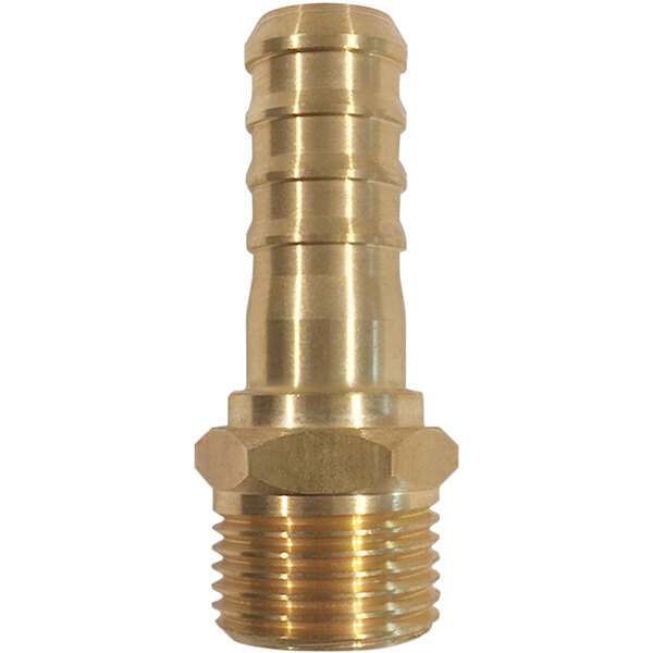 Sani-Lav H21 Brass Non-Swivel Hose Adapter with 3/4" Hose Barb Inlet ...