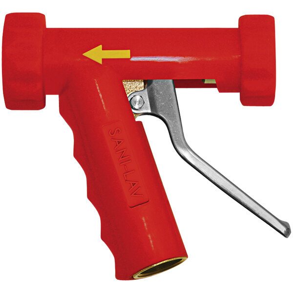 Sani-Lav N8R Large Red Industrial Insulated Spray Nozzle with Stainless ...