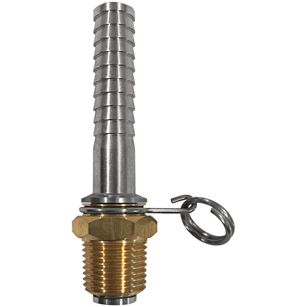 Sani-Lav N21 Brass / Stainless Steel Swivel Hose Adapter with 1/2" Hose ...