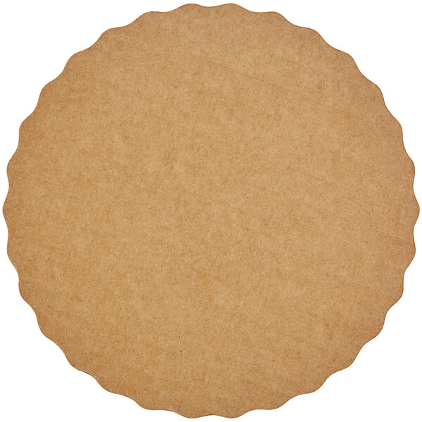 Enjay 6 1/4" Silver Laminated Corrugated Cake Circle - 200/Case