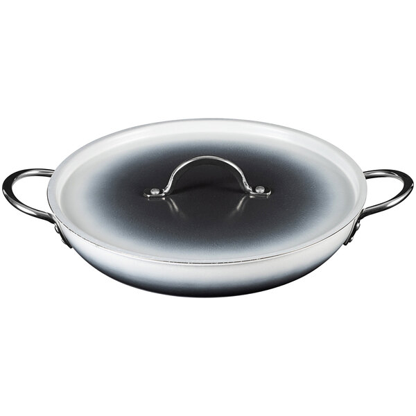 Bon Chef Country French X 3 Qt. Ombre Shadow Gray Saute Pan with Cover ...