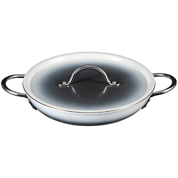 Bon Chef Country French X 52 oz. Ombre Shadow Gray Saute Pan with Cover ...