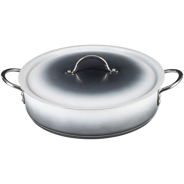 Bon Chef Country French X 6 Qt. Shadow Gray Brazier Pot with Cover ...