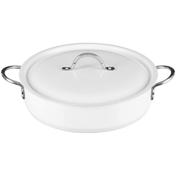 Bon Chef Country French X 6 Qt. Ombre White Brazier Pot with Cover ...