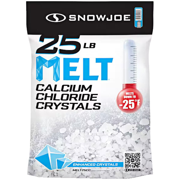 Snow Joe MELT25CC Calcium Chloride Crystals Ice Melt with Resealable ...