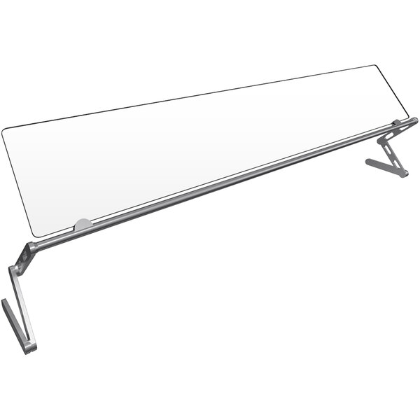 Hatco Flav-R-Shield 72 1/2" Portable Adjustable Sneeze Guard ALLIN1-72