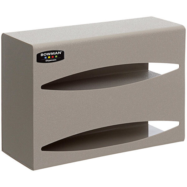 BOWMAN Dispensers Quartz Beige ABS Plastic Wall Mount Double Bag ...