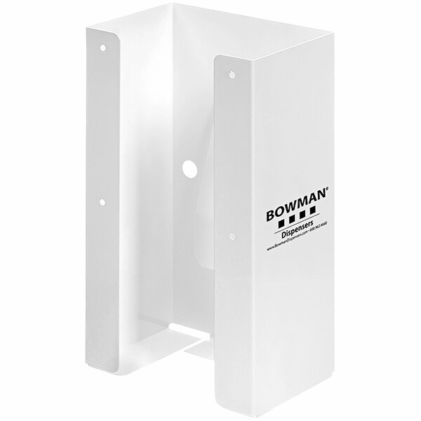 BOWMAN Dispensers White Powder-Coated Steel In-Cabinet Single Glove Box ...