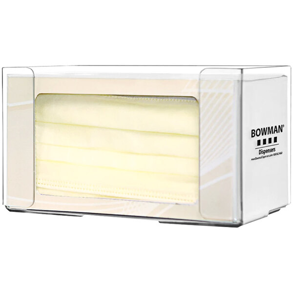BOWMAN Dispensers Clear PETG Plastic Tabletop / Dual Position Wall ...