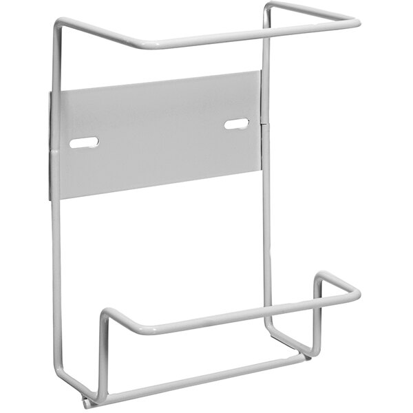 BOWMAN Dispensers White Powder-Coated Wire Wall Mount Single Glove Box ...