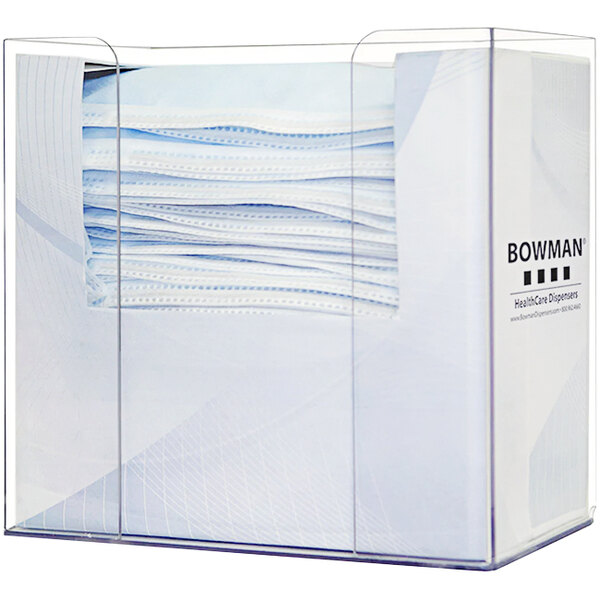 BOWMAN Dispensers Clear PETG Plastic Tabletop / Dual Position Wall ...
