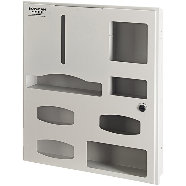 BOWMAN Dispensers Quartz Beige Powder-Coated Steel Semi-Recessed ...