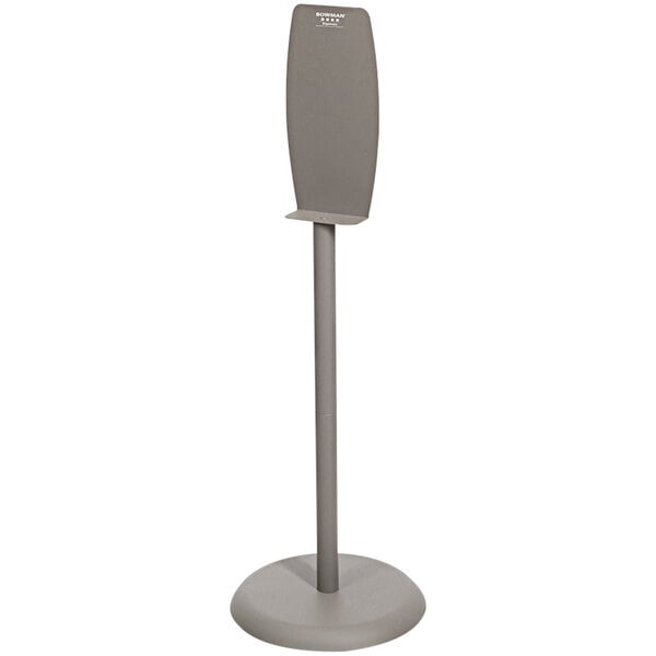 BOWMAN Dispensers Bay Gray Powder-Coated Steel Hand Sanitizer Floor ...