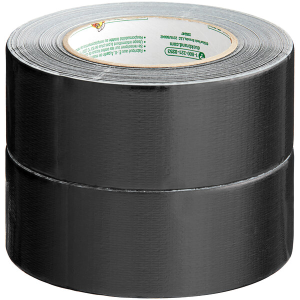 Duck Tape Max Strength 1.88" x 35 Yards Black Duct Tape 242860 - 2/Pack