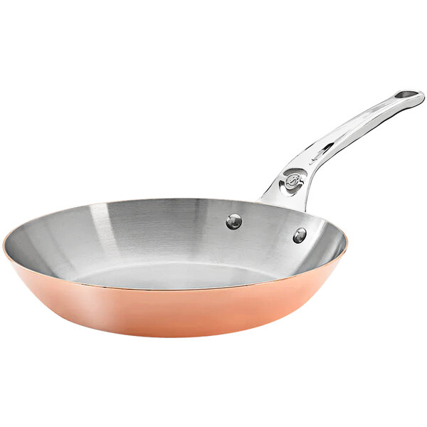 de Buyer Prima Matera 9 3/8" Induction Ready Copper Fry Pan 6224.24