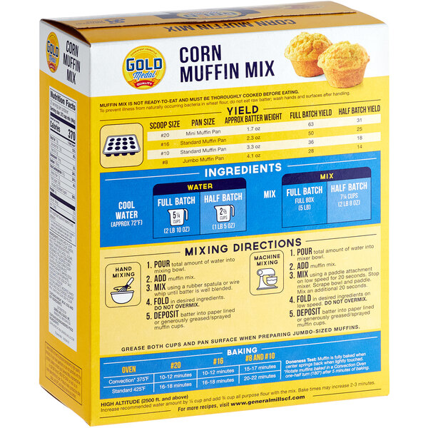 Gold Medal Corn Muffin Mix in Bulk (5 lb., 6/Case)