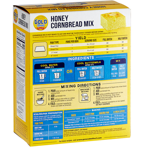 Gold Medal Honey Cornbread Mix in Bulk (5 lb., 6/Case)