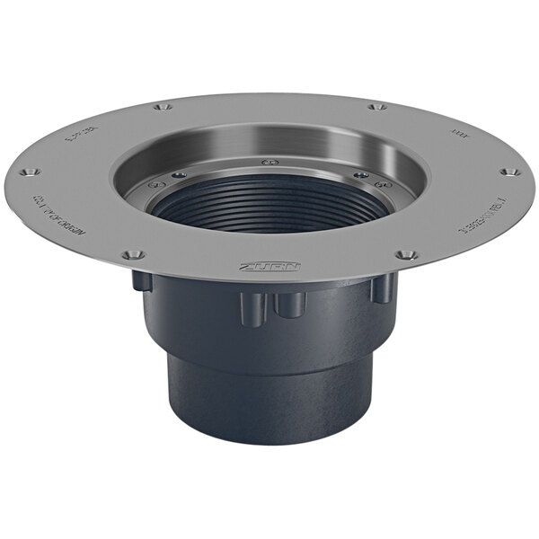 Zurn Elkay EZC2-PV3-DP EZ2 PVC Cleanout with Deck Plate and 3" - 4" Outlet