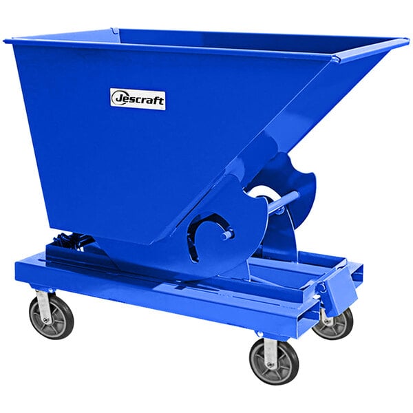 Jescraft 1 Cubic Yard 10 Gauge Steel Self-Dumping Forklift Hopper with ...