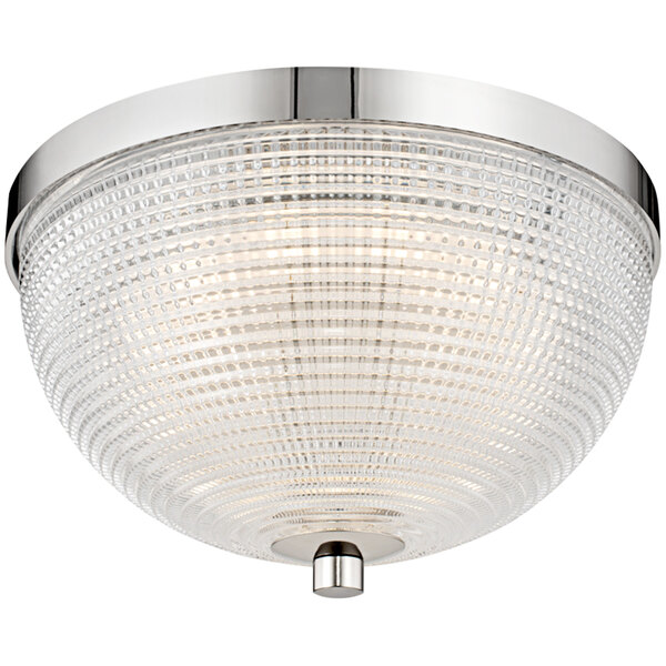 Kalco Portland 10" LED Contemporary Flush Mount Light with Polished ...