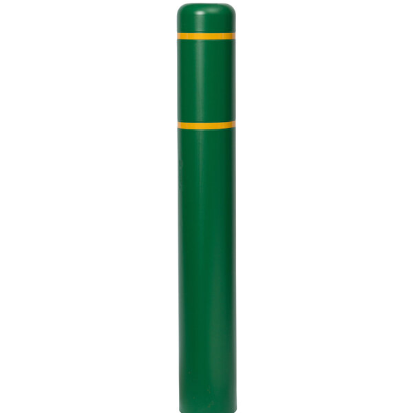 Innoplast BollardGard 7 1/8" x 72" Green Bollard Cover with Yellow ...