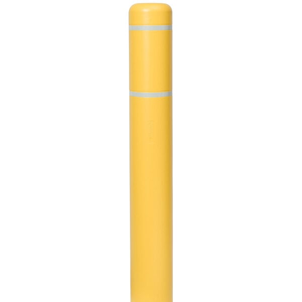 Innoplast BollardGard 7 1/8" x 72" Yellow Bollard Cover with White ...