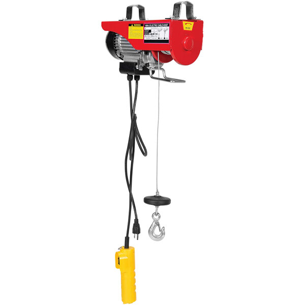 Vestil Red Steel Electric Mini Cable Hoist MINI-2 - 200 lb. Capacity