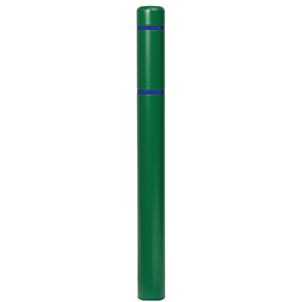 Innoplast BollardGard 4 11/16" x 52" Green Bollard Cover with Blue ...