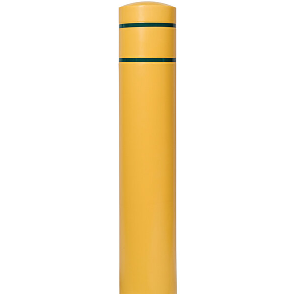 Innoplast BollardGard 11 1/8" x 60" Yellow Bollard Cover with Green ...
