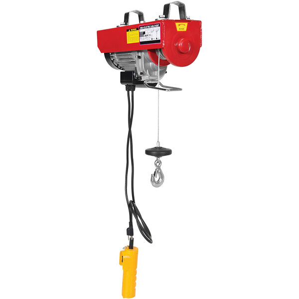 Vestil Red Steel Electric Mini Cable Hoist MINI-4 - 400 lb. Capacity