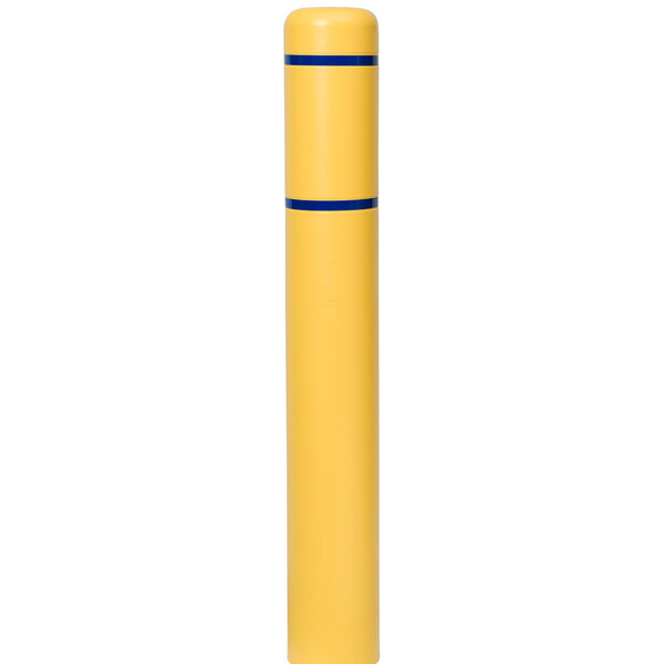 Innoplast BollardGard 7 1/8" x 60" Yellow Bollard Cover with Blue ...