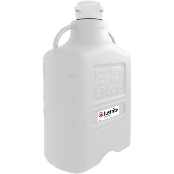 Justrite 20 Liter Polypropylene Carboy with 83mm Cap 12931
