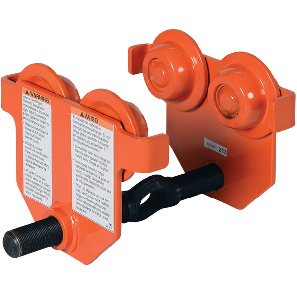 Vestil Orange Steel Low Profile Manual Push Trolley E-MT-1 - 1000 lb ...