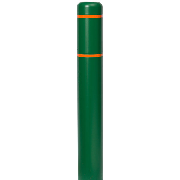 Innoplast BollardGard 7 1/8" x 52" Green Bollard Cover with Orange ...