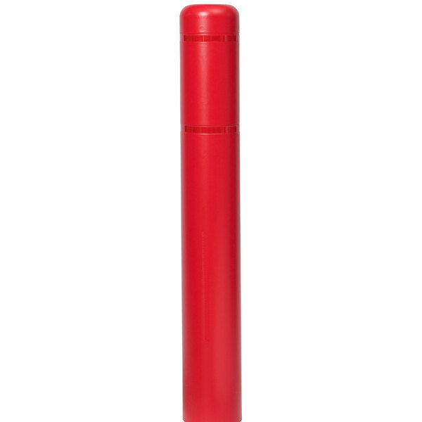 Innoplast BollardGard 7 1/8" x 60" Red Bollard Cover with Red ...