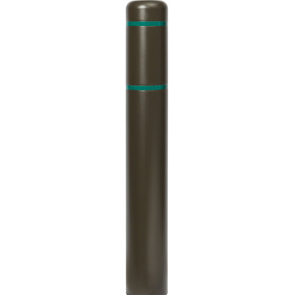 Innoplast BollardGard 7 1/8" x 72" Brown Bollard Cover with Green ...