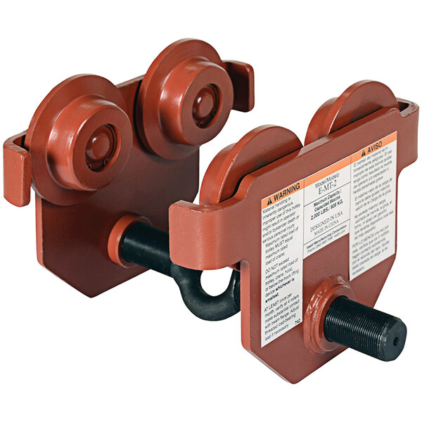 Vestil Orange Steel Low Profile Manual Push Trolley E-MT-2 - 2000 lb ...