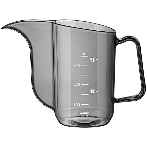 Hario V60 Air 12 oz. Transparent Black Plastic Drip Kettle VKA-35-TB