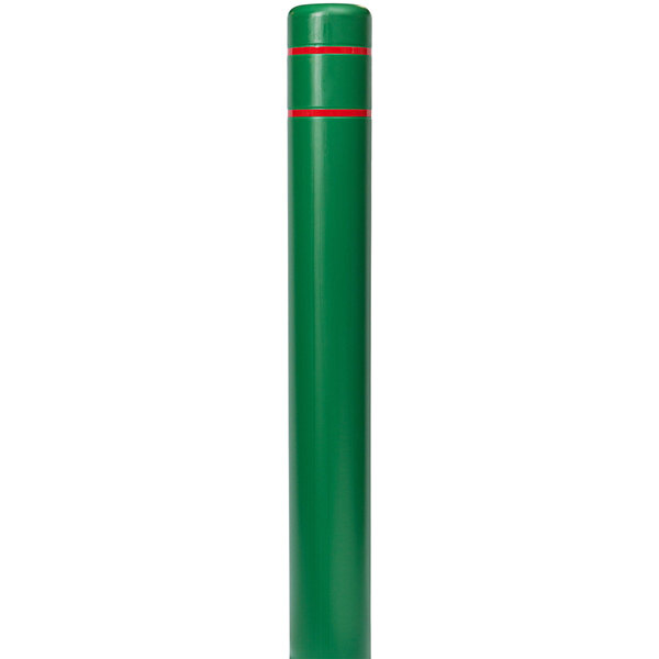 Innoplast BollardGard 9 1/8" x 72" Green Bollard Cover with Red ...