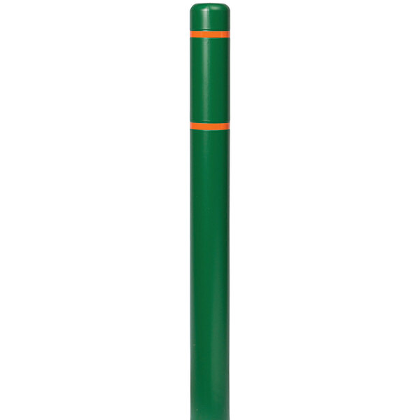 Innoplast BollardGard 4 11/16" x 52" Green Bollard Cover with Orange ...