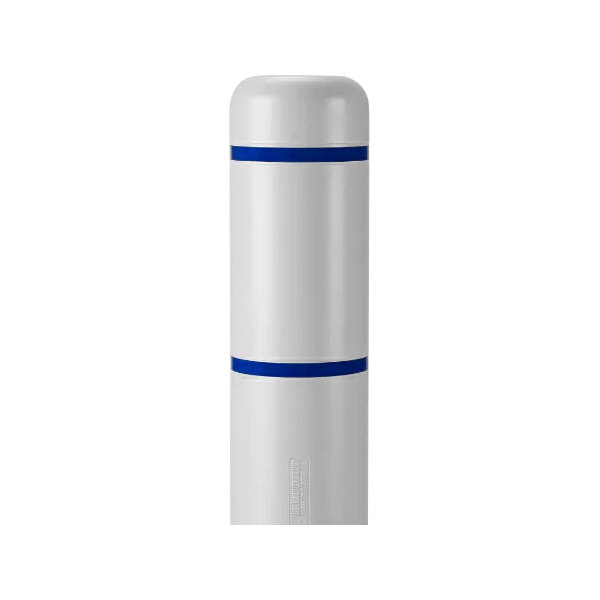 Innoplast BollardGard 7 1/8" x 52" Light Gray Bollard Cover with Blue ...