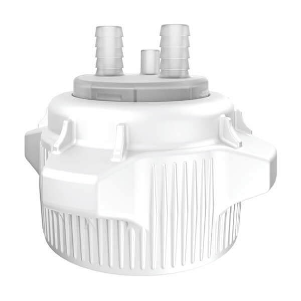 Justrite 83mm Open Top Carboy Cap with Adapter, Two 1/2" Molded-In Hose ...