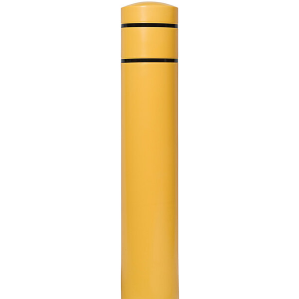 Innoplast BollardGard 11 1/8" x 60" Yellow Bollard Cover with Black ...
