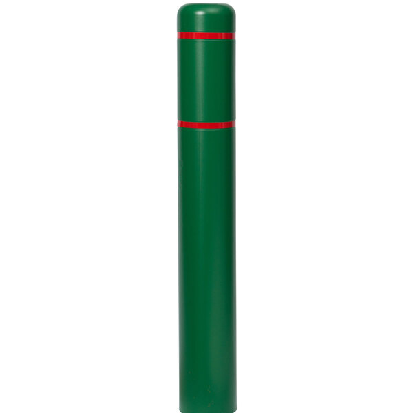 Innoplast BollardGard 7 1/8" x 72" Green Bollard Cover with Red ...