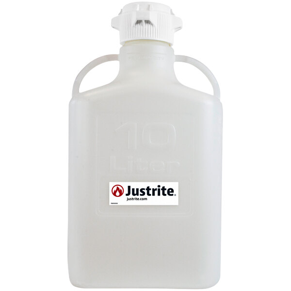 Justrite 10 Liter HDPE Carboy with 83mm Cap 12909